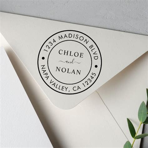 Modern Script Return Address Self Inking Stamp Zazzle