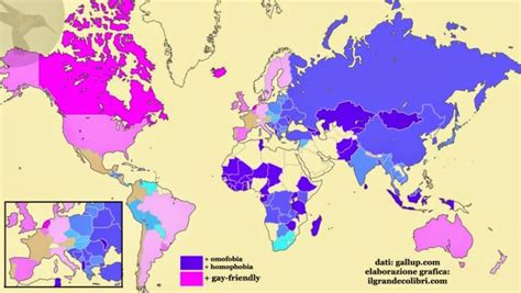 Homophobic States Vs Gay Friendly States The Map Il Grande Colibrì