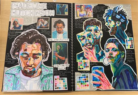 Gcse Art Madeline Hutchinson Artisy Research Page Art Alevel Gcse Art Sketchbook Identity Art
