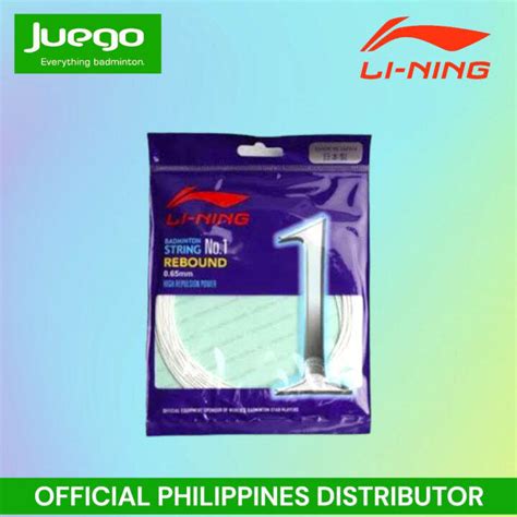 Li Ning Badminton Axjt 061 1 No 1 Rebound Badminton Strings White Lazada Ph