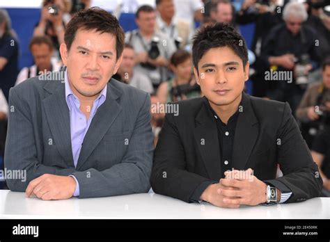 Brillante Mendoza And Coco Martin Attend The Kinatay Photocall Held At The Palais Des Festival