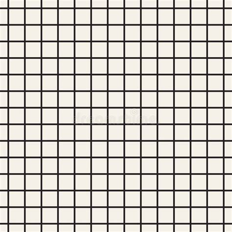 Vector Seamless Pattern Repeating Geometric Elements Monochrome Background Design Stock