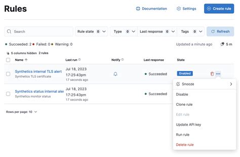 configure synthetics settings serverless elastic
