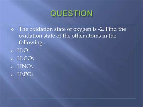 Oxidation Number Ppt Ppt
