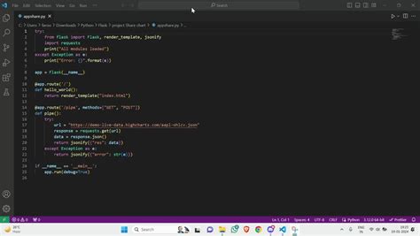 My Python Flask Project For Highcharts Data Visualization Farooqui Safiyoddin Moinoddin Posted