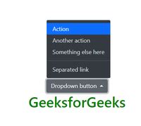 Bootstrap 5 Dropdowns Usage GeeksforGeeks