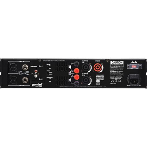 Coast Music Online 2000w Professional Power Amplifier Gemini
