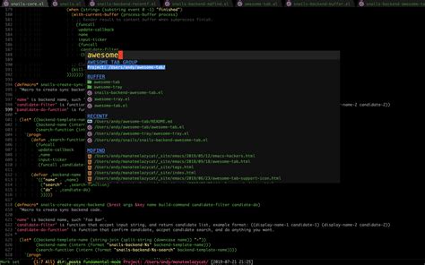 Snails超级快的模糊搜索框架 Emacs Lisp Emacs China
