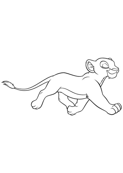 Раскраски Лемв и львенок Раскраска для печати Симба лежит Раскраски для развития Симба