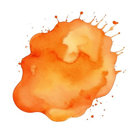 Orange Watercolor Blob 52386517 Png