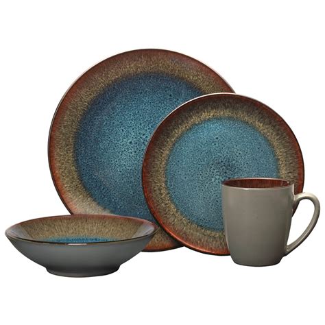 Pfaltzgraff® Monroe Blue Stoneware 16 Piece Dinnerware Set
