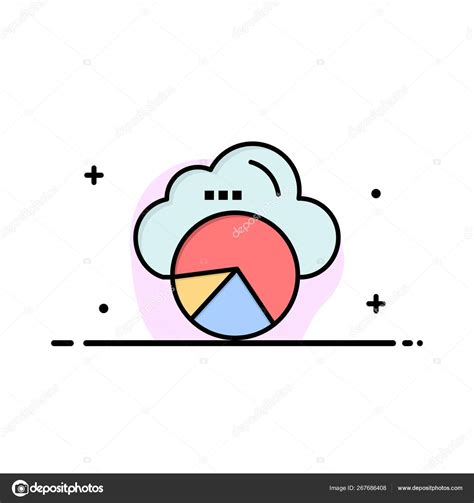 Reporting Cloud Data Science Cloud Science Business Flat Lin Stock