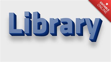 Library Facebook 3d Text Effect Generator