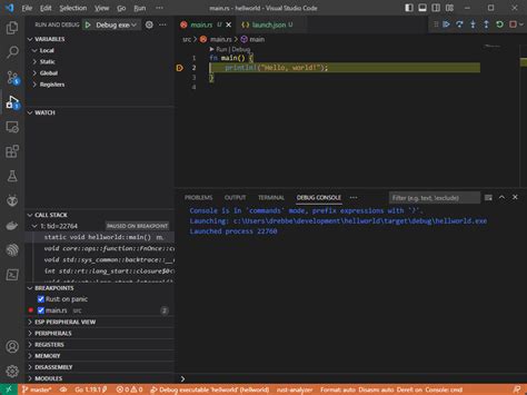 Quick Getting Started Guide With Rust And Vscode Debugger Setup