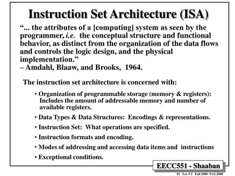 Ppt Instruction Set Architecture Isa Powerpoint Presentation Free