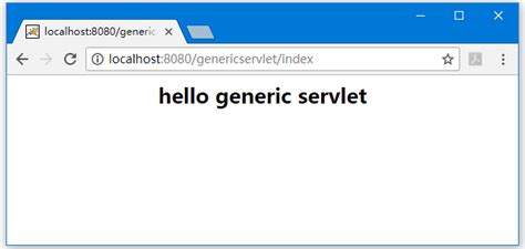 Servlet Genericservlet類 Servlet教學