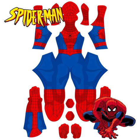 90s Tas Spider Man Pattern V1 Daytime Version With Toon Etsy