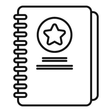 Premium Vector Advertising Notebook Icon Outline Advertising Notebook Vector Icon For Web