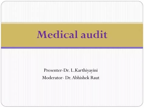 PPT Medical Audit PowerPoint Presentation ID 2251550