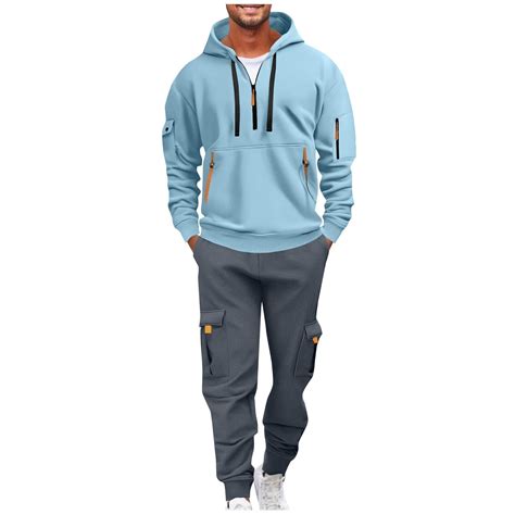 Anuyalue Track Suits Mens Sweatsuits 2 Piece Set Hoodie And Sweatpants