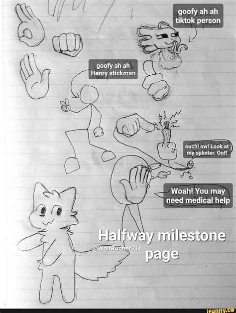 Ah Ah Goofy Ah Ah Henry Stickman Ouch Ow Look At My Splinter Oof