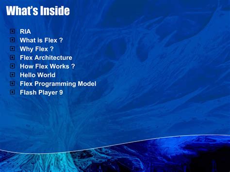 Adobe Flex An Overview Ppt