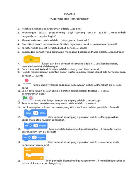 Soal Latihan Algoritma Dan Pemrograman Pdf
