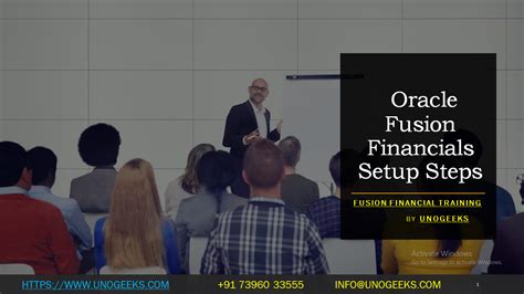Oracle Fusion Financials Setup Steps