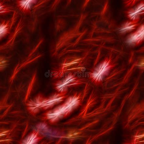 Dark Red Abstract Drawing With Light Sinuous Lines And Bright Flashes