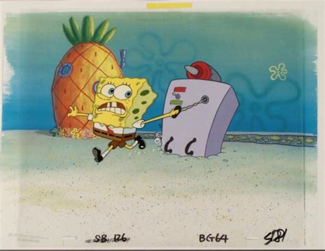 Reef Background Cel Blower Spongebob Original Animation