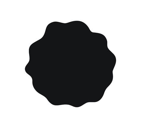 Doodle Wave Curve Edge Round Frame Hand Drawn Wavy Circle Border