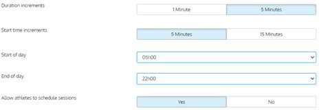 Configuring Team Scheduling Preferences Athletemonitoring Support