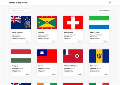 frontend mentor explore the world a simple react app powered by rest countries api coding