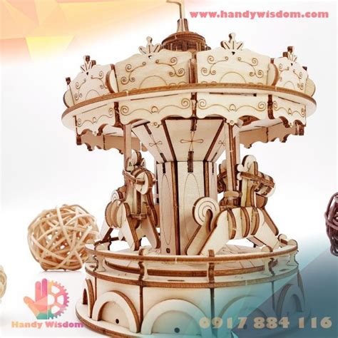 Nơi Bán Mô Hình Lắp Ráp Vòng Quay Ngựa Gỗ Robotime Tg404 Chính Hãng