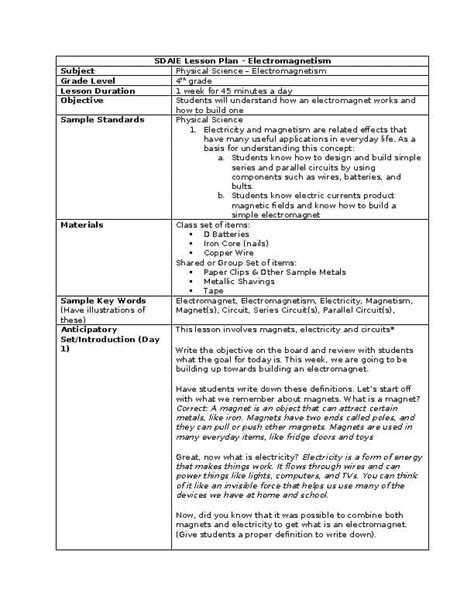 Sdaie Electromagnetism By Mr Ms Classroom Tpt