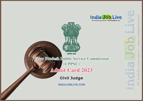 Uppsc Civil Judge Admit Card 2023 Download Pdf Link Live Govt Job News Result