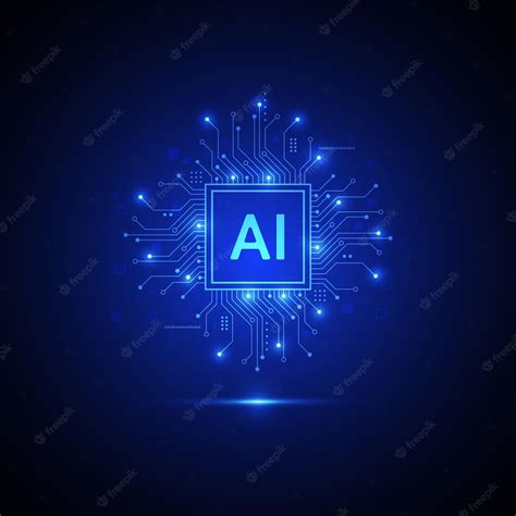 Artificial Intelligence Circuit Line Style Machine Learning Design Smart Network Digital