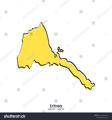 Eritrea Map Vector Illustration Template Design Stock Vector Royalty Free 2083422712