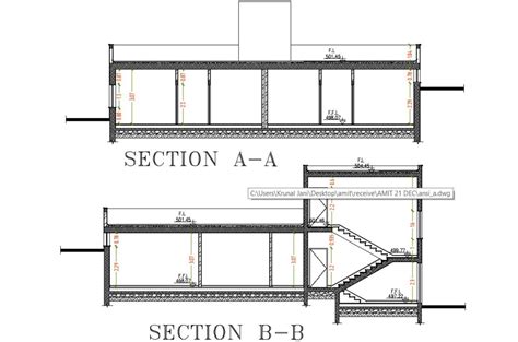 Autocad House Building Cross Section Drawing Dwg File Cadbull Porn Sex Picture