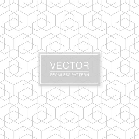Premium Vector Creative Seamless Hexagonal Pattern Delicate Grid