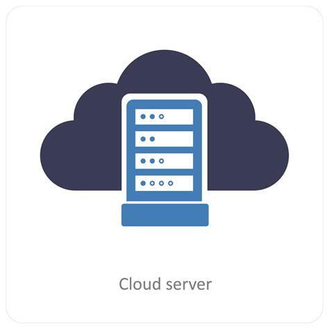 Cloud Server And Cloud Hosting Icon Concept Vector Art At Vecteezy