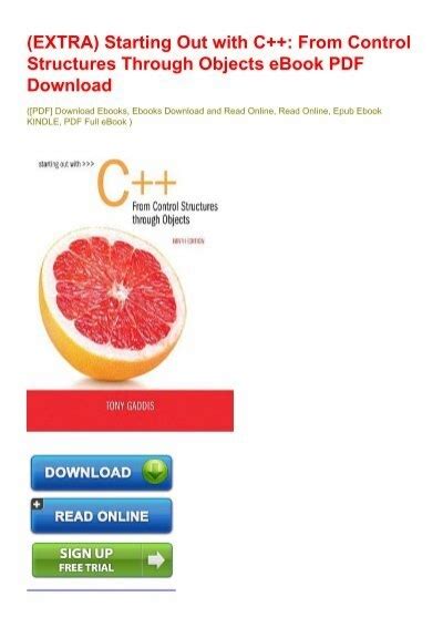 Extra Starting Out With C From Control Structures Through Objects