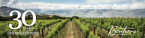 Bonterra Organic Vineyards Celebrates 30 Years Of Organic Farming