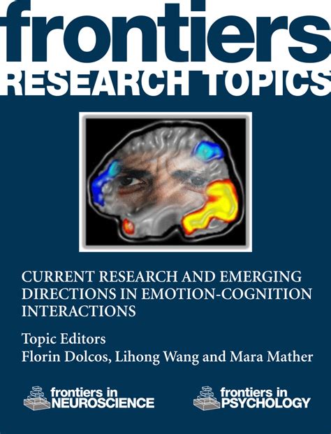 Pdf Current Research And Emerging Directions In Emotion Cognition Interactions