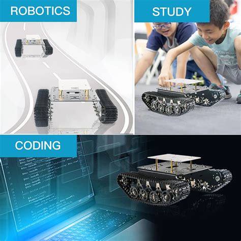 Buy Szdoit Smart Shock Absorption Robot Tank Car Chassis Kit With Suspension System For Arduino