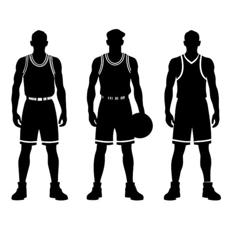 Retro Basketball Players With Classic Uniforms And Gear Premium Ai