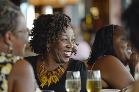 Premium Photo A Womans Laughter Echoes The Joy Of A Friendly Meetup