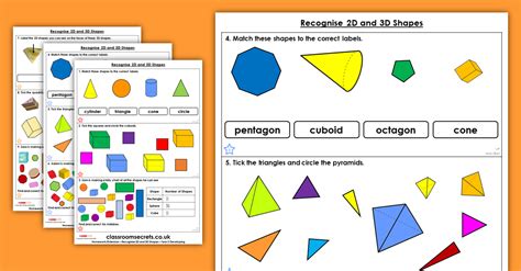 Free Year 2 Recognise 2d And 3d Shapes Homework Extension Properties Of Shape Classroom