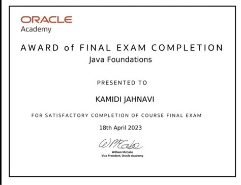 Jahnavi K On Linkedin Adityaengineeringcolleges Oracle Java