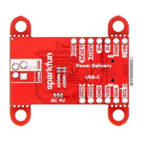 Power Delivery Board Maitinimo Modulis Su Usb C Jungtimi Qwiic Sparkfun Dev 15801